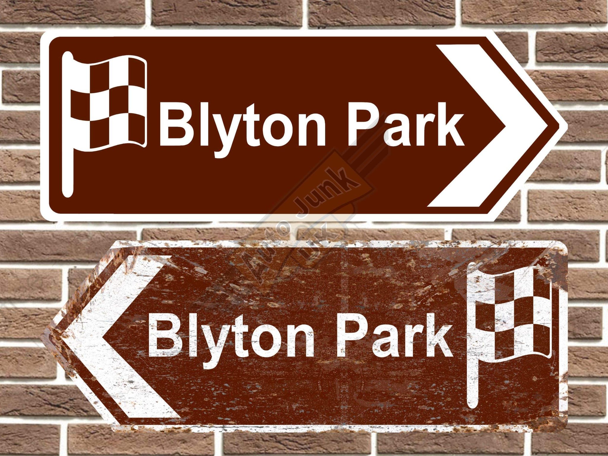 Blyton Park Race Circuit Metal Road Sign – Auto Junk UK Ltd