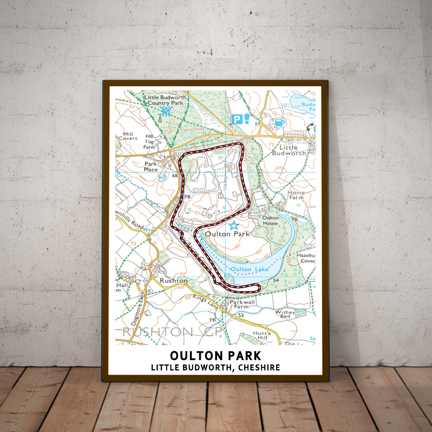 Oulton Park Circuit Map Paper Poster– Auto Junk UK Ltd