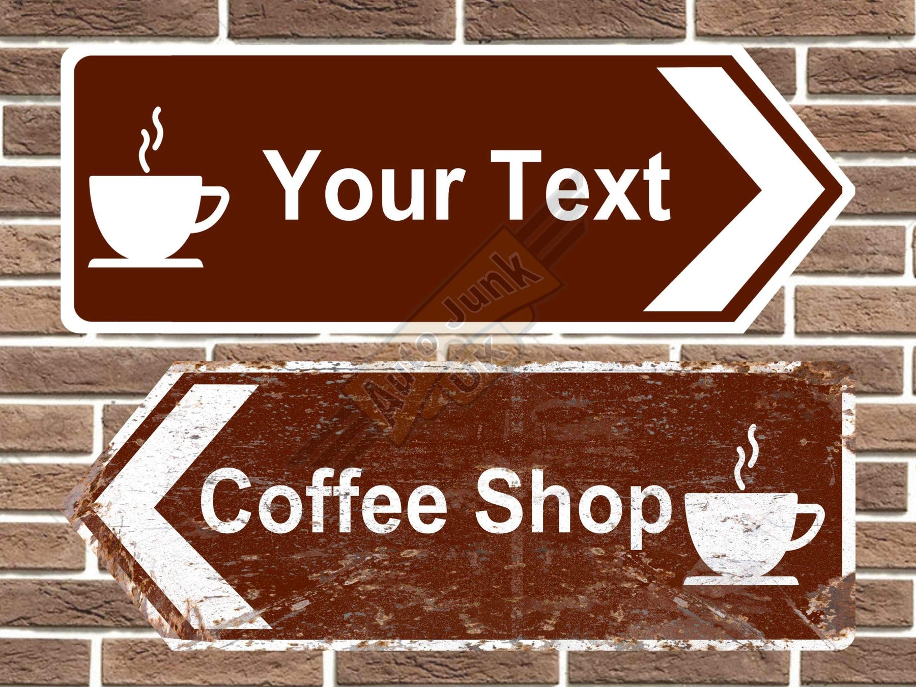 Personalised Coffee Cup Road Sign– Auto Junk UK Ltd
