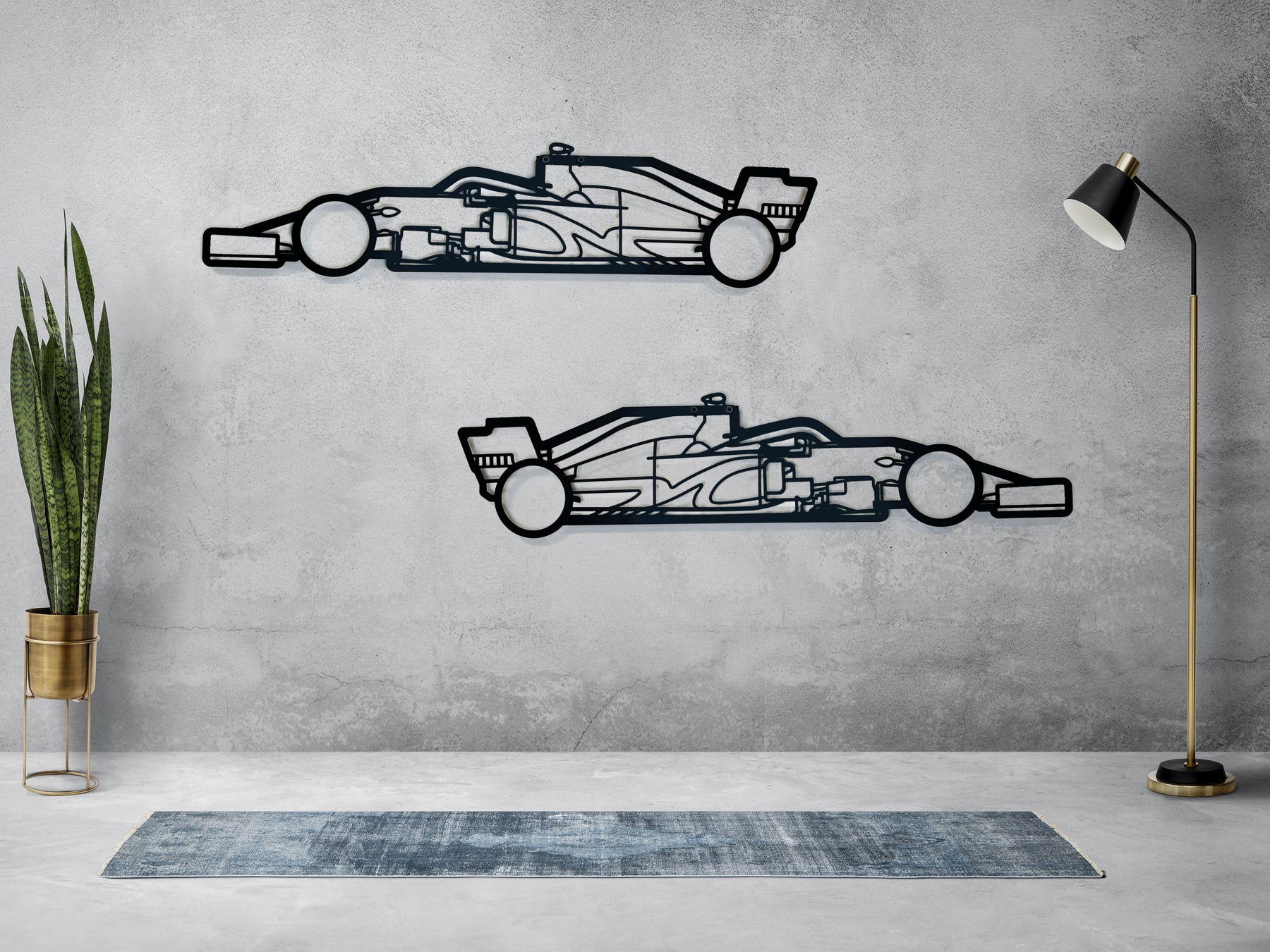 Formula One F1 Silhouette Metal Wall Art– Auto Junk UK Ltd