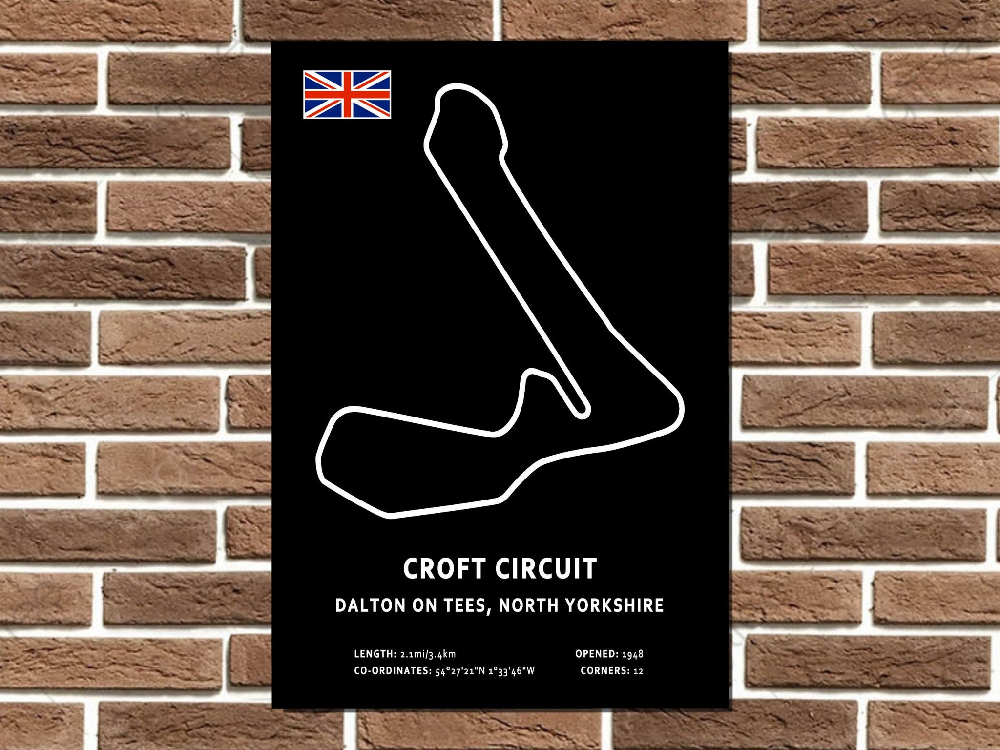 Croft Circuit Layout Metal Sign – Auto Junk UK Ltd