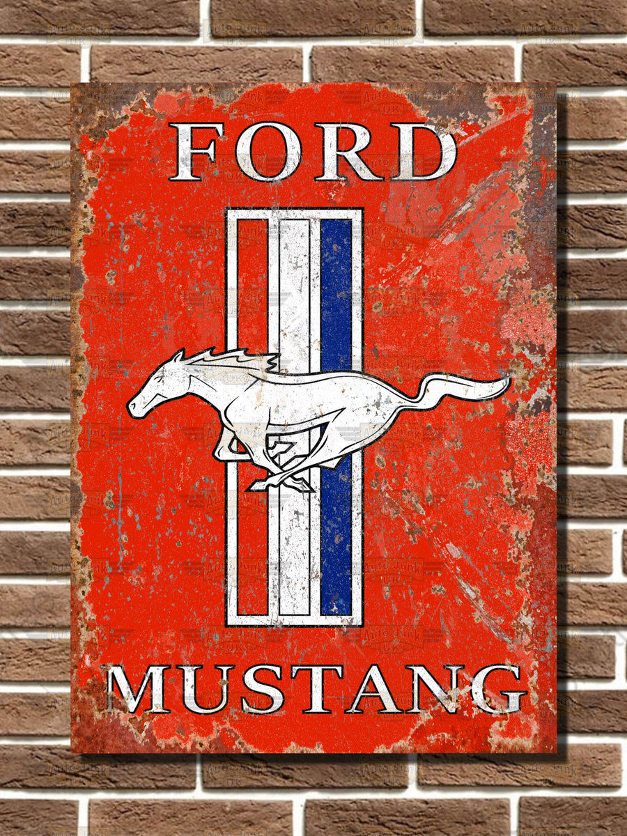 Ford Mustang Metal Sign – Auto Junk UK Ltd