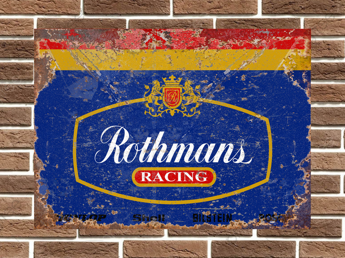 Rothmans Racing Livery Metal Sign – Auto Junk UK Ltd