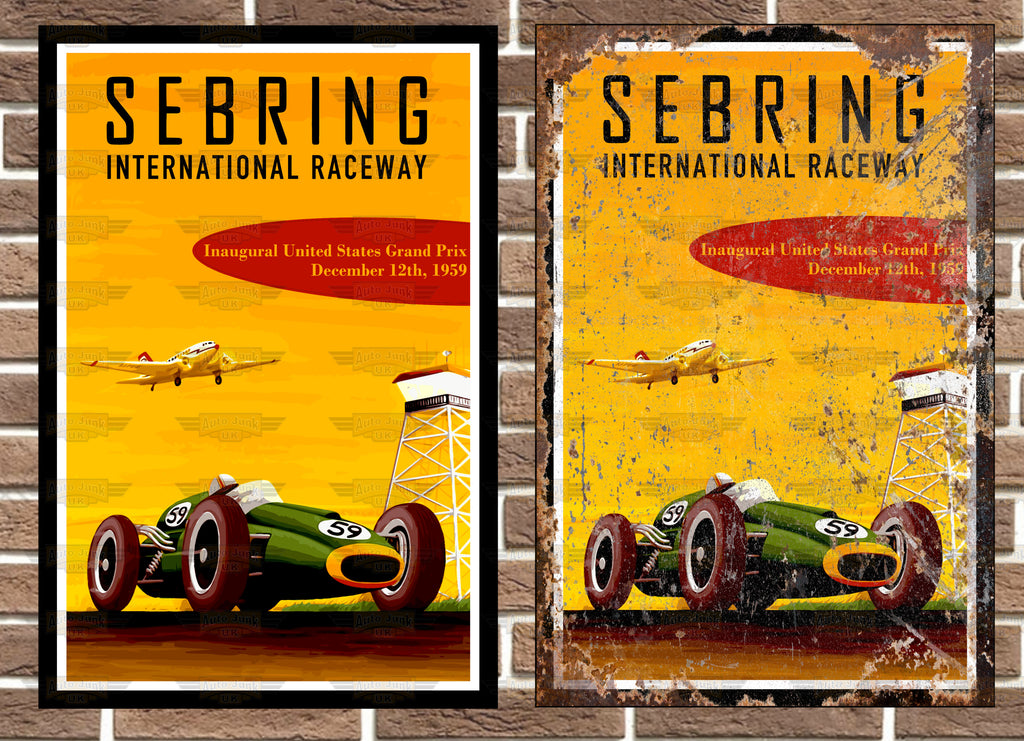 Sebring Grand Prix Metal Sign – Auto Junk UK Ltd