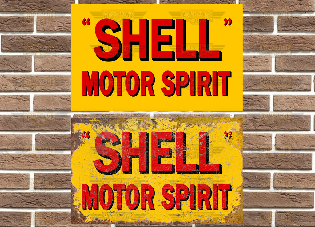 Shell Motor Spirit Metal Sign – Auto Junk UK Ltd