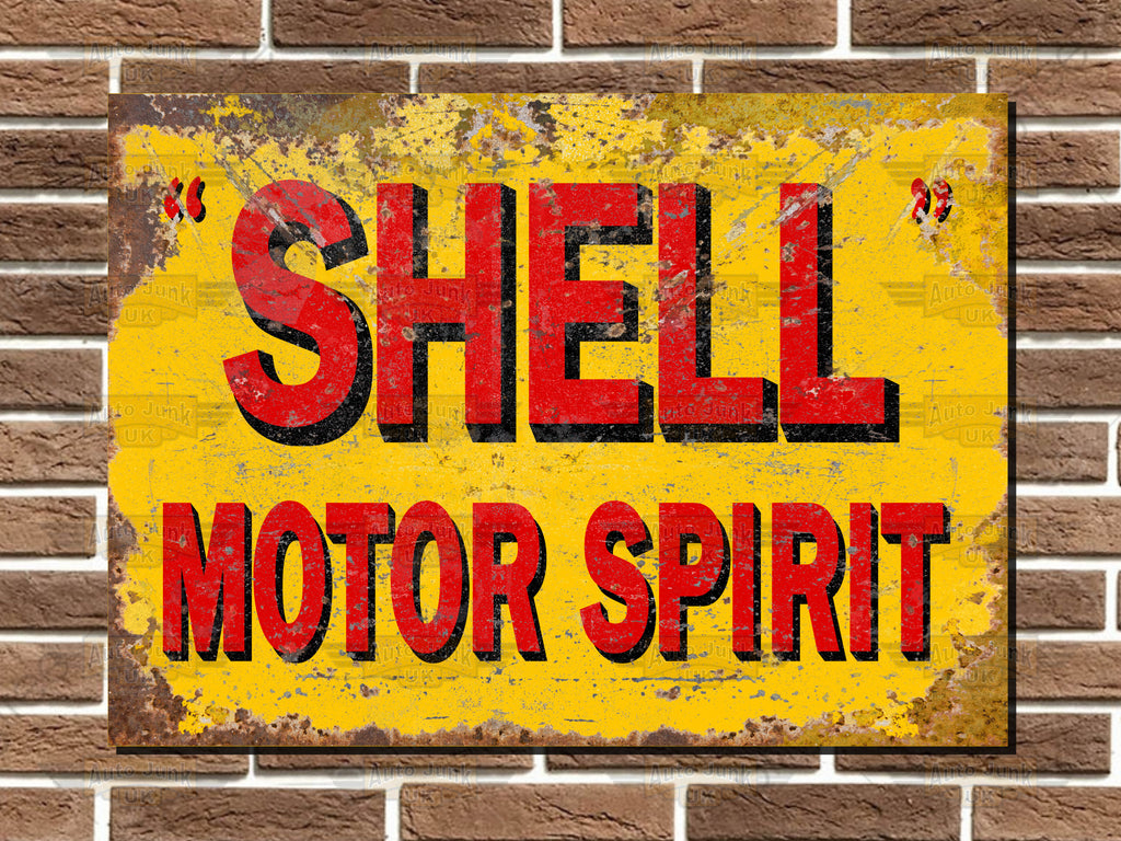 Shell Motor Spirit Metal Sign – Auto Junk UK Ltd