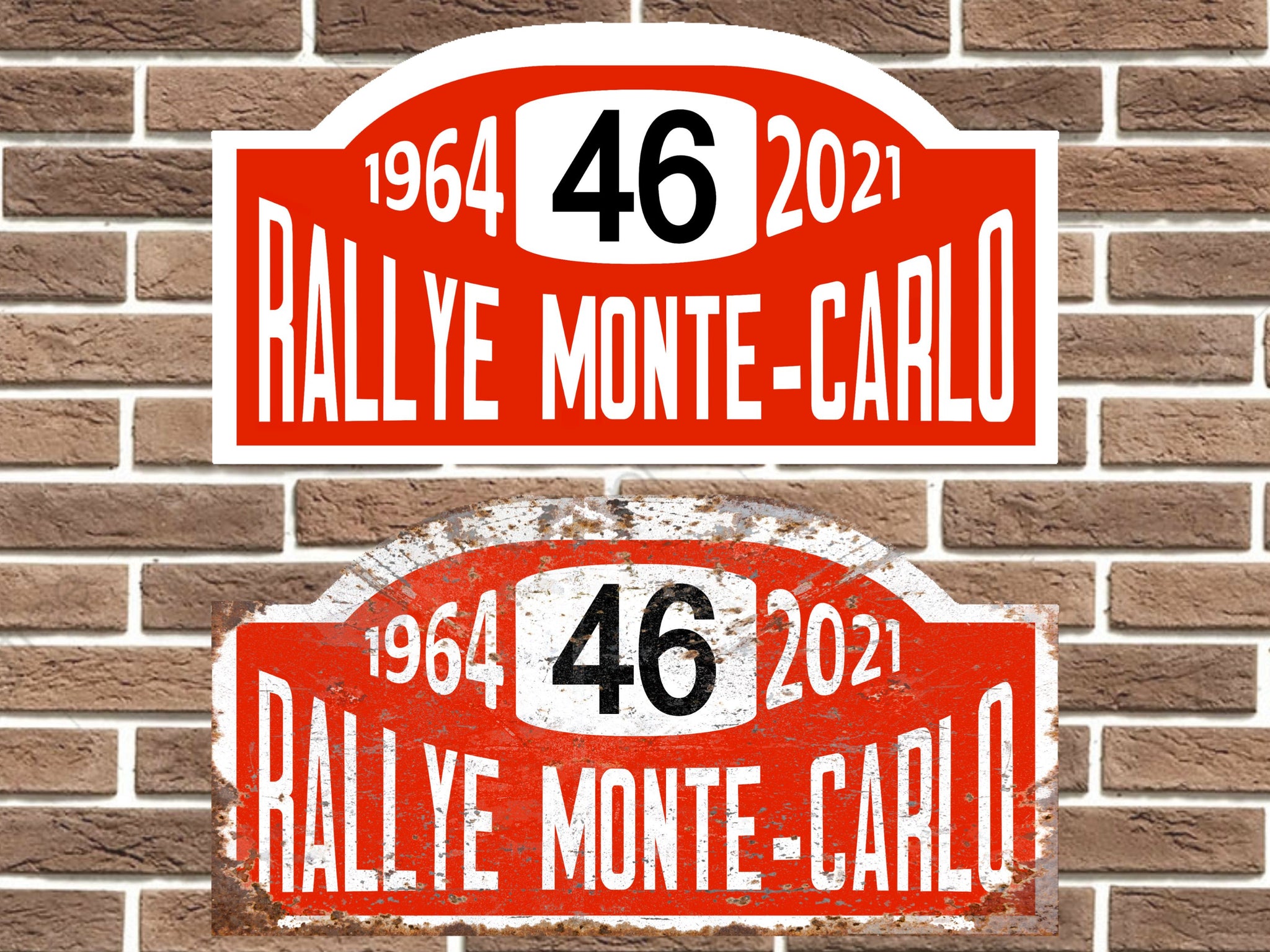 Personalised Rally Monte Carlo Plate – Auto Junk UK Ltd